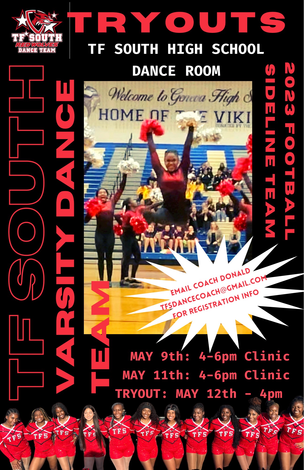 Step Team Tryouts Flyer