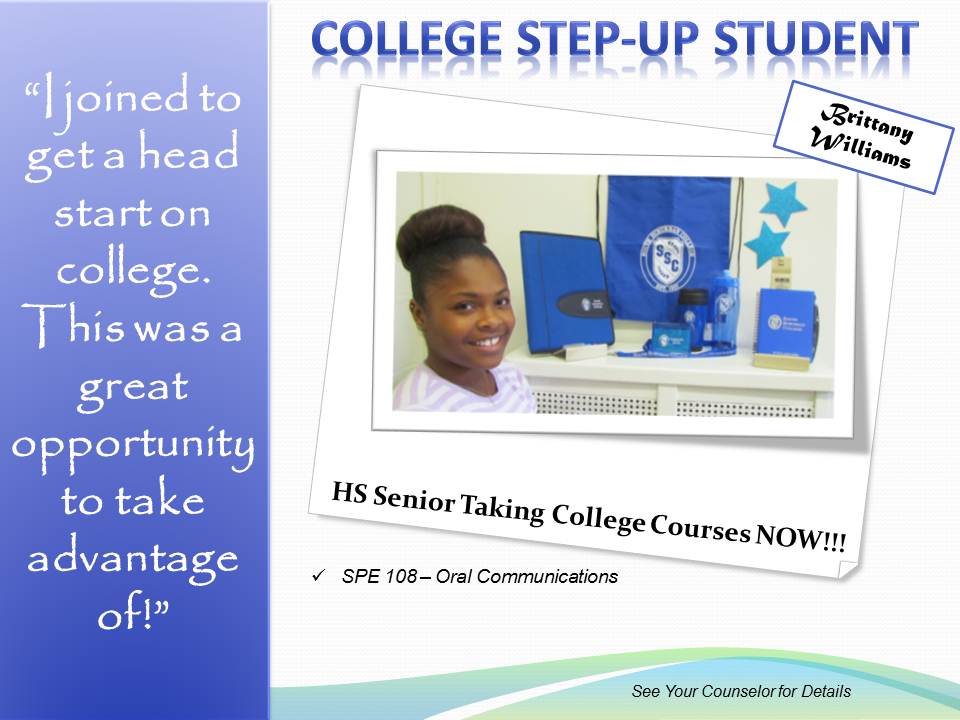 College Step-Up Program - Guidance - Academics - Thornton Fractional North